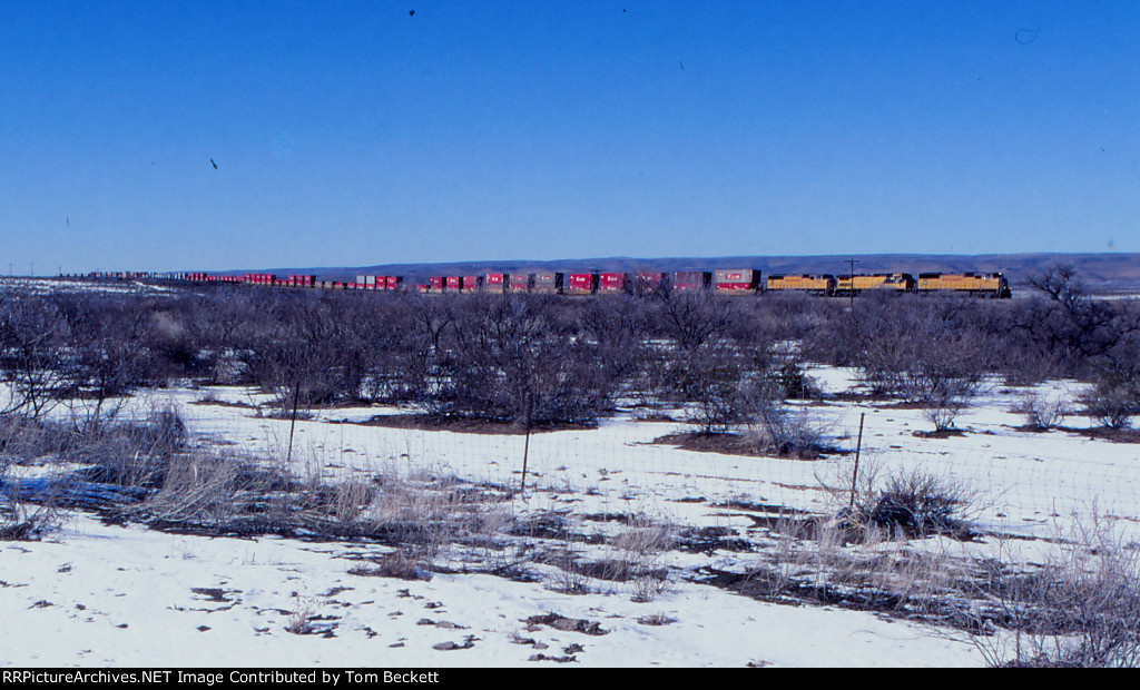 Eastbound in the snow